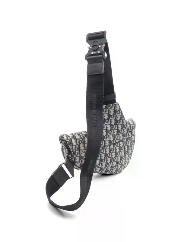 Dior 2010s Saddle Oblique-jacquard Messenger Bag