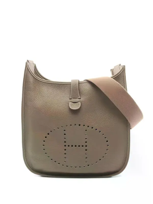 Hermès 2021 Eveline 3 Perforated-logo Leather Shoulder Bag
