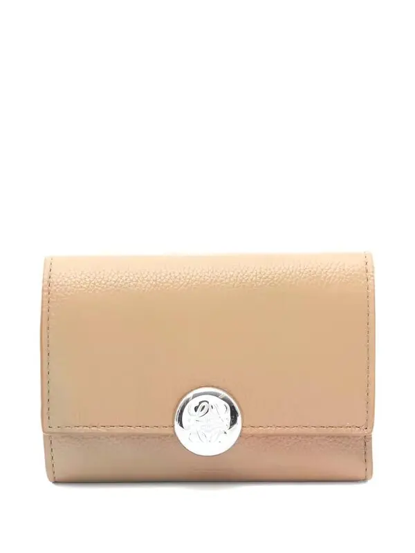 Loewe 2020´pebble Small Vertical Trifold Wallet - Brown