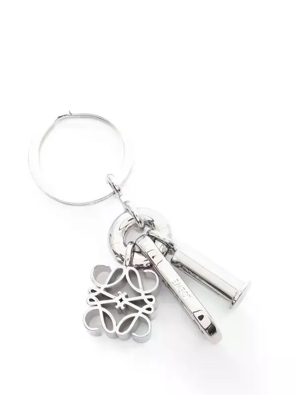 Loewe 2020s Anagram Key Ring - Silver