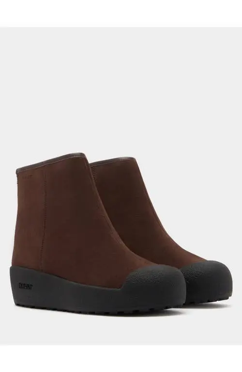 Bally Curling Bootie In Suede