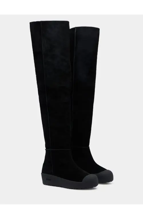 Bally Curling Over-the-knee Boots