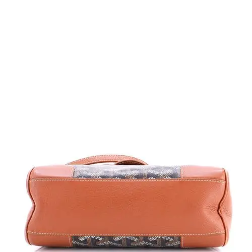 Goyard Saigon Top Handle Bag Coated Canvas With Leather Mini - Brown