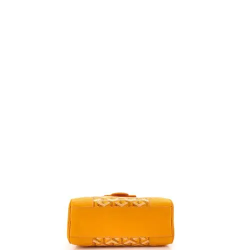 Goyard Saigon Top Handle Bag Coated Canvas With Leather Mini - Orange