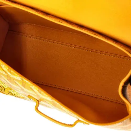 Goyard Saigon Top Handle Bag Coated Canvas With Leather Mini - Orange