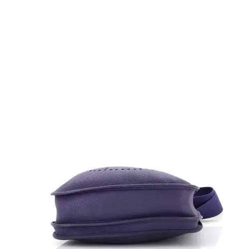 Hermès Evelyne Bag Gen Iii Clemence Pm - Bleu Encre