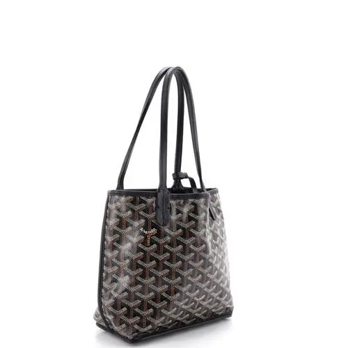 Goyard Anjou Reversible Tote Coated Canvas Mini - Black