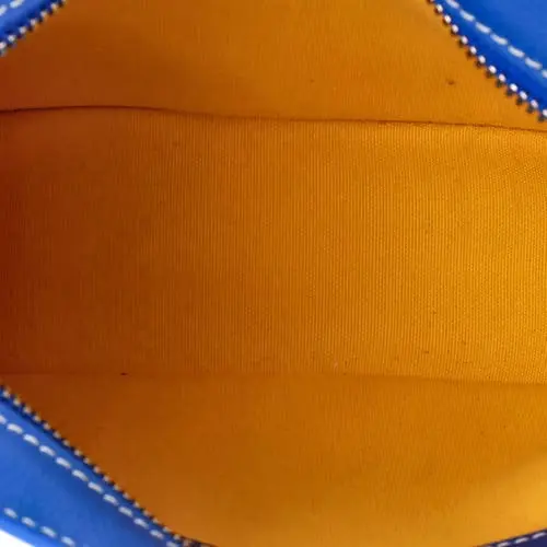 Goyard Hirondelle Shoulder Bag Coated Canvas And Leather - Blue