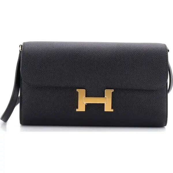 Hermès Constance To Go Wallet Epsom - Noir