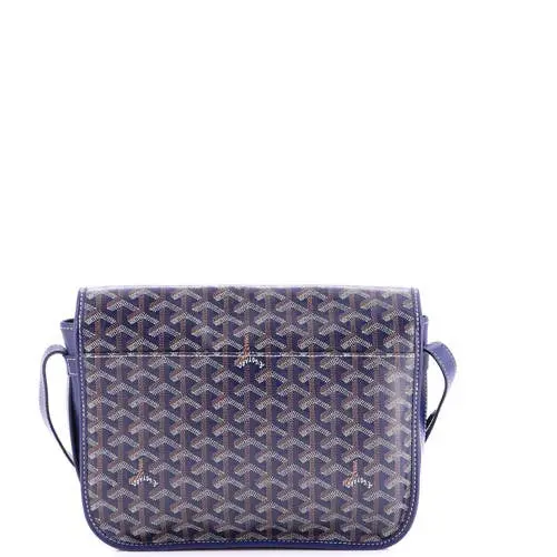 Goyard Belvedere Messenger Bag Coated Canvas Mm - Blue