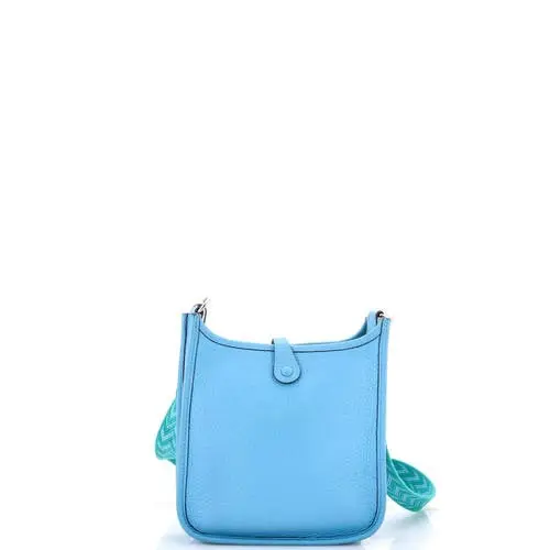 Hermès Evelyne Tpm Bag Clemence Leather Gen Iii - Celeste
