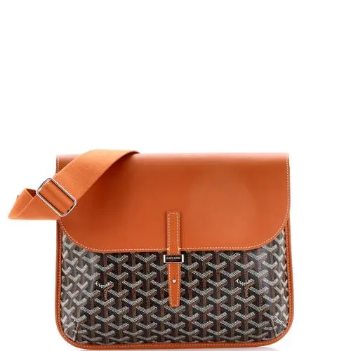Goyard Coursier Messenger Bag Coated Canvas And Leather - Brown