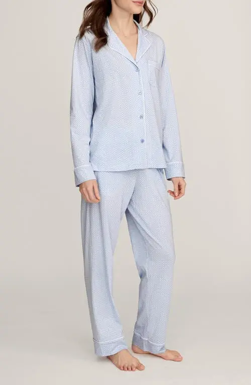 PETITE PLUME Geo Classic Lightweight Pima Cotton Pajamas