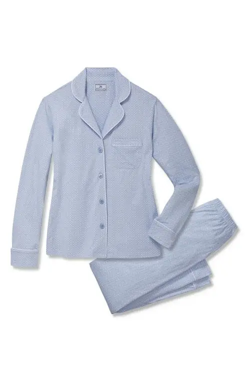PETITE PLUME Geo Classic Lightweight Pima Cotton Pajamas