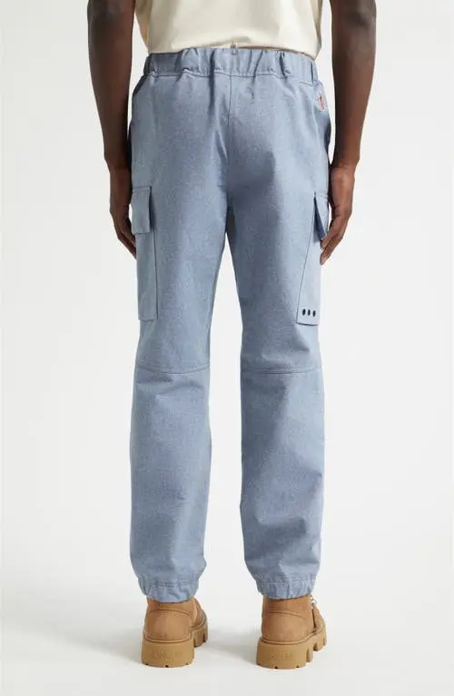 Moncler Belted Chambray Cargo Joggers