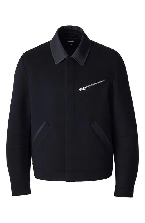 Mackage Hayes Wool Jacket - Navy