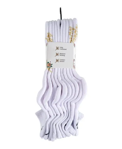 Ed Hardy Heart Flame Print Mid Crew Sock 5-pack