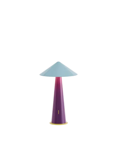 INTENT STUDIO Tipsy Portable Lamp - Gray Blue/dear Plum