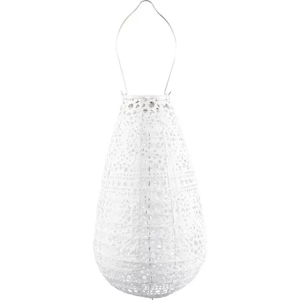 ALLSOP HOME & GARDEN Soji Stellateardrop Blossomsolar Lantern - White