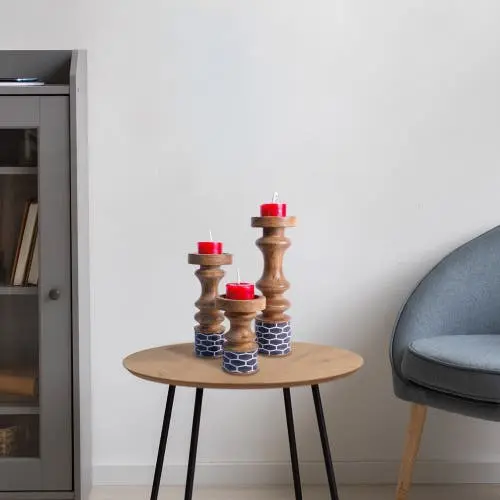 MELA ARTISANS Gramercy Pillar Candleholder Set