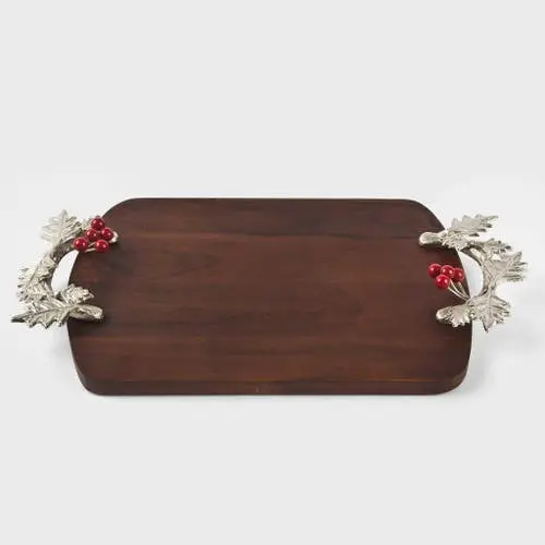 MELA ARTISANS Holly Platter - Silver