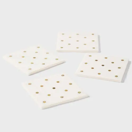 MELA ARTISANS Sitara Coasters - Gold