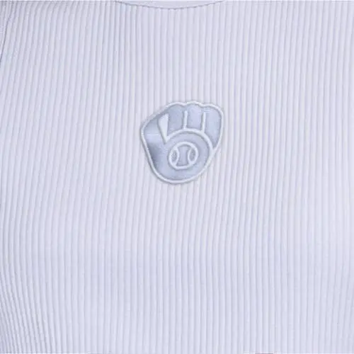 STARTER Milwaukee Brewers Pastels Ribbed Tank Top