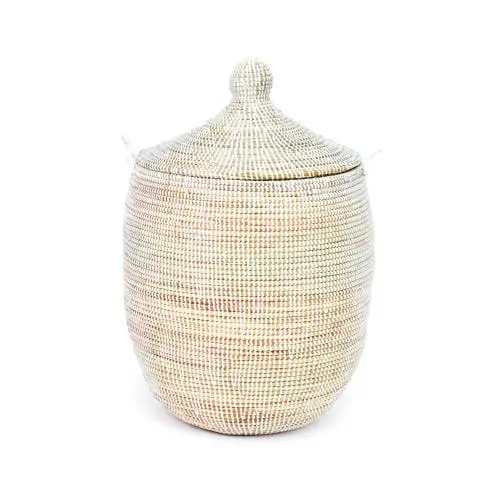 AFRICAN MODERN Solid Prayer Mat Hamper - White