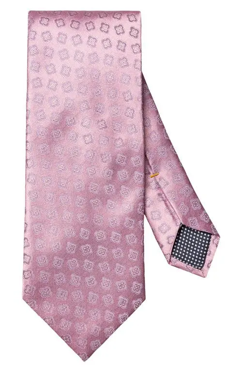 Eton Medallion Silk Tie - Medium Pink