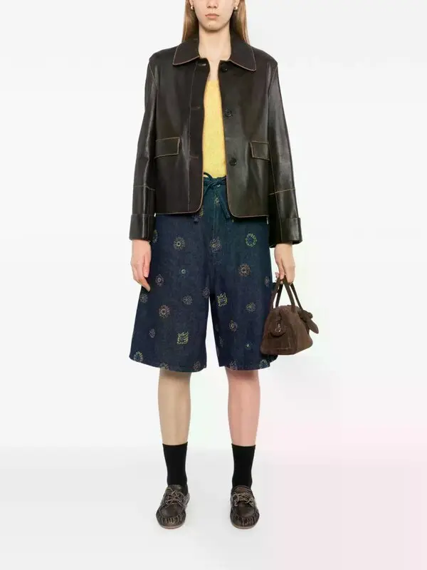 GARÇON BY GARÇON Floral Denim Shorts