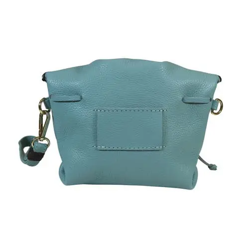 Carlos Falchi Mini Butterfly Leather Bag - Teal