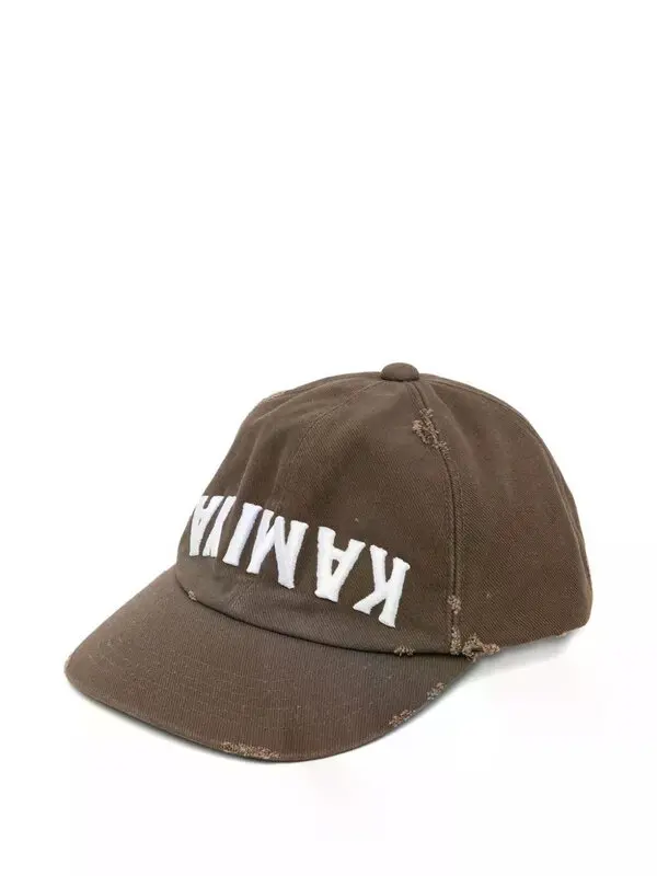 KAMIYA Distressed Cap - Brown