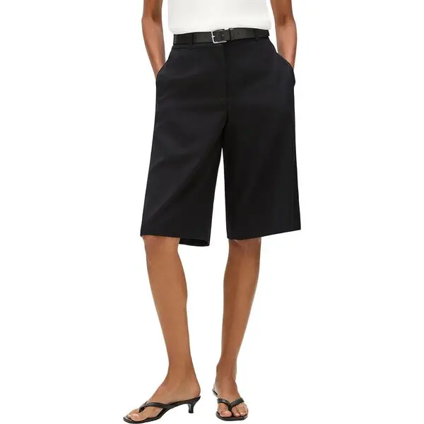 Another Tomorrow Bermuda Pant - Black