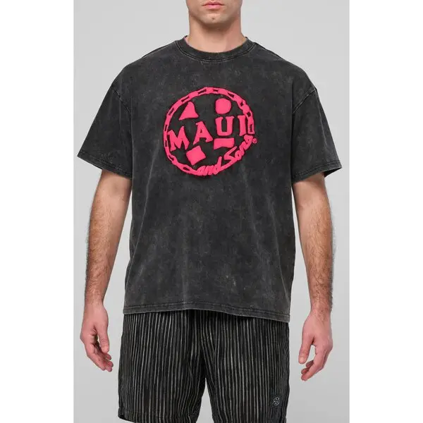 MAUI & SONS Chain Cookie Boxy Fit Cotton Graphic T-shirt