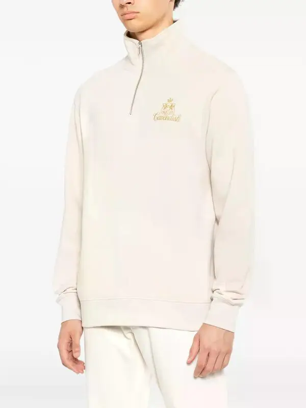 CAVENDISH Zip-up Logo Sweatshirt