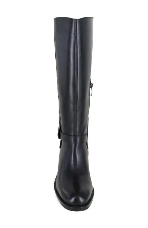 ZIGI Simeon Knee High Riding Boot - Black Leather