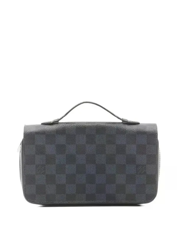 LOUIS VUITTON 2016 Xl Zippy Damier Graphite Wallet - Black