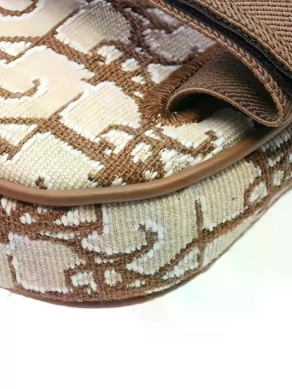 Dior X Travis Scott Cactus Jack 2000s Saddle Canvas Arm Wallet - Neutrals