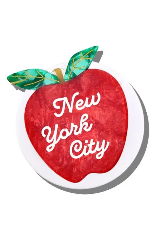 SOLAR ECLIPSE Hand Painted Ny Apple Phone Grip - Red