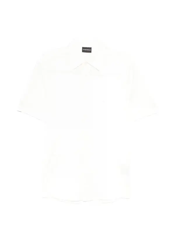 Emporio Armani Logo-embroidered Shirt - Blue
