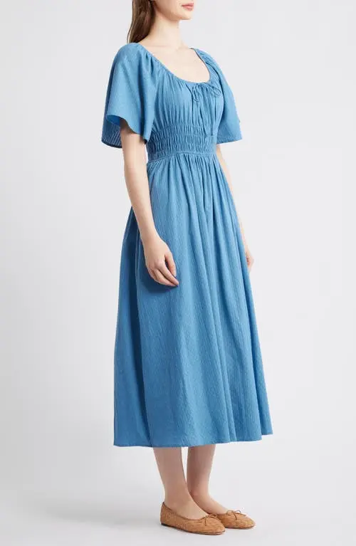 FRNCH Yemanja Cotton Fit & Flare Dress