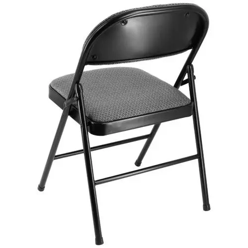 ELAMA 4 Piece Metal Folding Chair With Padded Seats