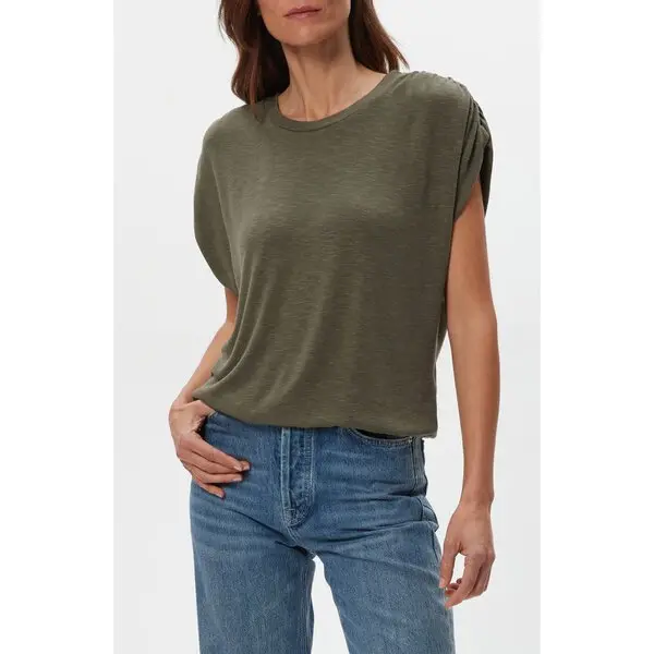 Michael Stars Sharron Cap-sleeve T-shirt - Caper