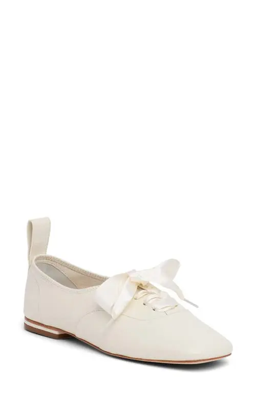 Cinq À Sept Christina Lace-up Flats - Ivory