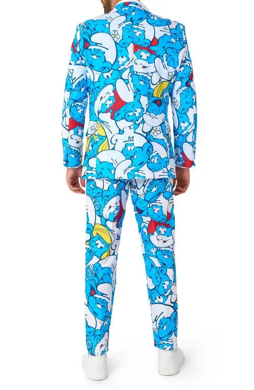 Opposuits X The Smurfs Slim Fit Two-piece Suit & Tie Set