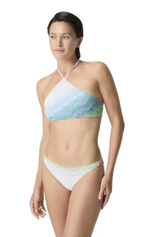 Missoni Shaded Lamé Viscose Halterneck Bikini - Multicoloured
