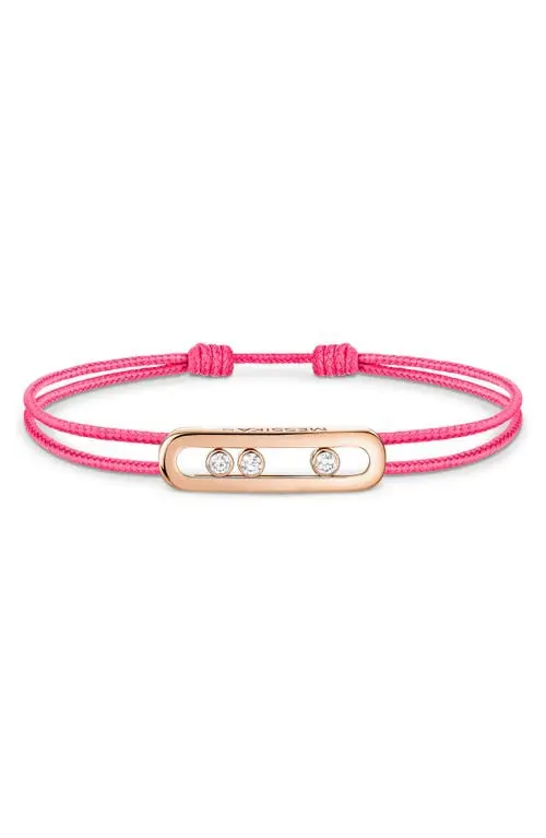Messika Care Diamond Cord Bracelet - Pink Gold