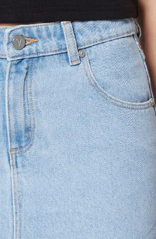 Abrand Denim Kendall 99 Denim Mini Skirt - Light Vint