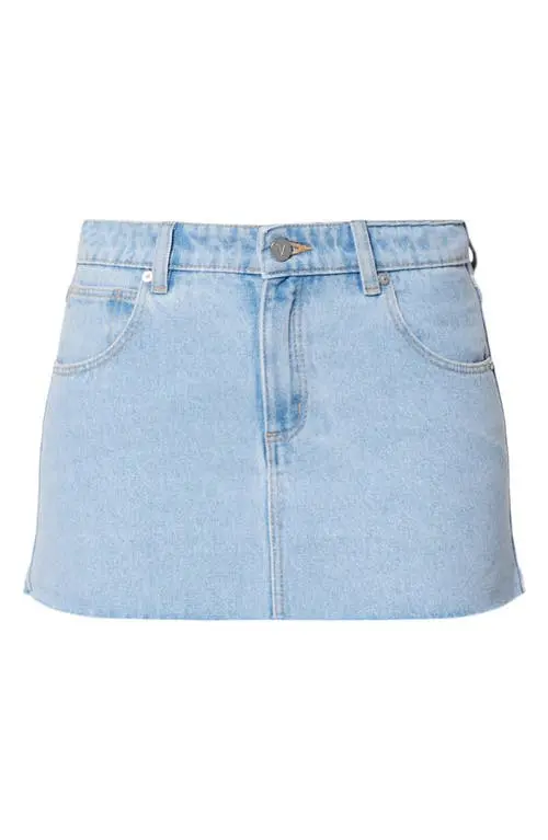 Abrand Denim Kendall 99 Denim Mini Skirt - Light Vint