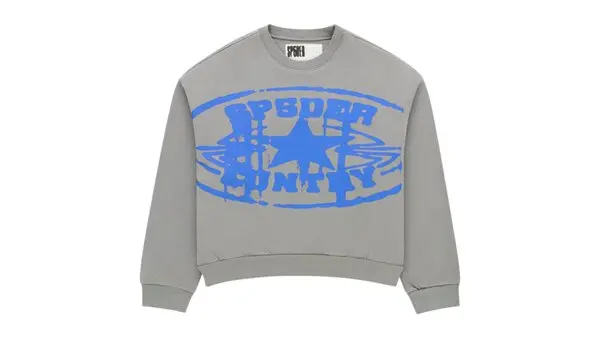 SP5DER Country Crewneck Sweatshirt - Baby Slate